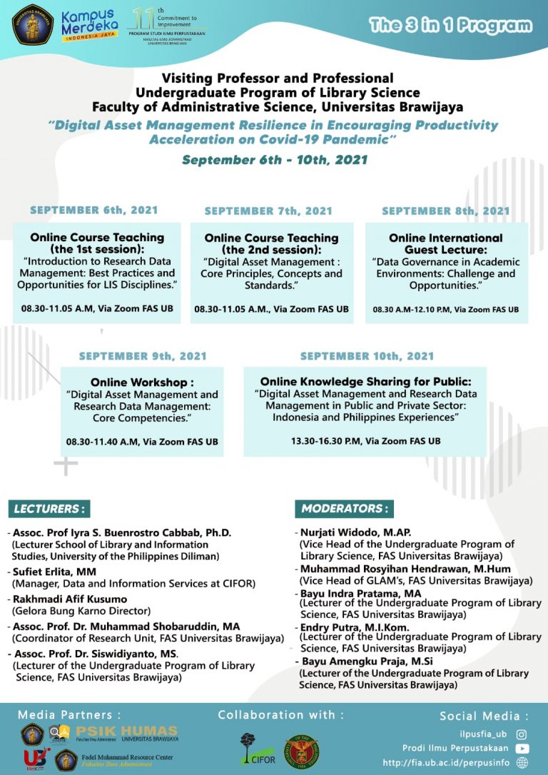 The 3 in 1 Program Visiting Professor and Professional 2021 – Program ...